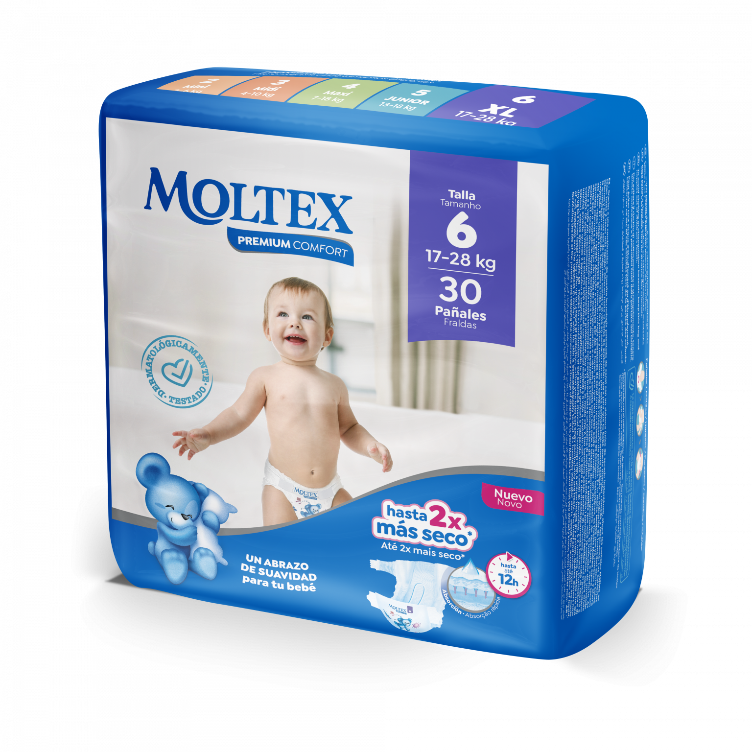 2 PAQUETES MOLTEX PREMIUM CONFORT TALLA 6 - Bebe y Mujer: Consejos y ...